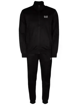 EA7 Logo-print Tracksuit - Black