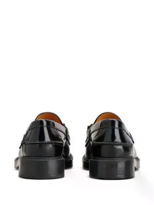 TOD'S Logo-plaque Leather Loafers