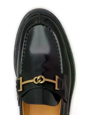 TOD'S Logo-plaque Leather Loafers