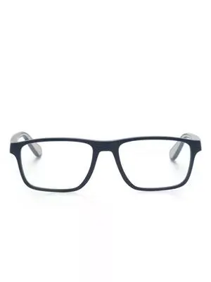 Emporio Armani Rectangle-frame Glasses - Blue