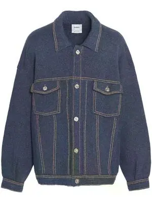 BARRIE Oversized Denim Jacket - Blue