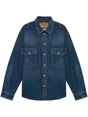 1989 STUDIO Logo-embossed Denim Shirt