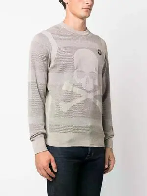 Philipp Plein Skull & Bones Wool-blend Jumper