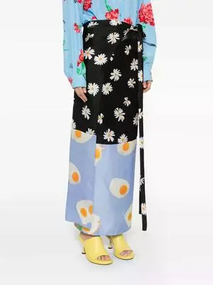 Moschino Colour-block Maxi Skirt