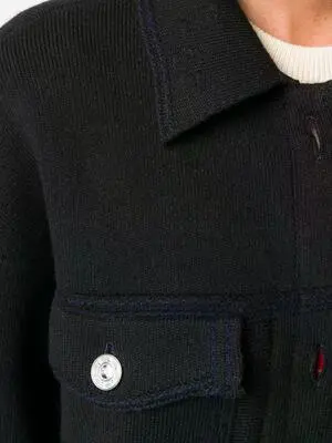 BARRIE Contrast-stitching Denim-effect Jacket