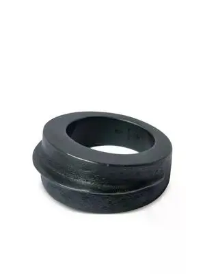 PARTS OF FOUR Foldform Crescent Sterling-silver Ring - Black