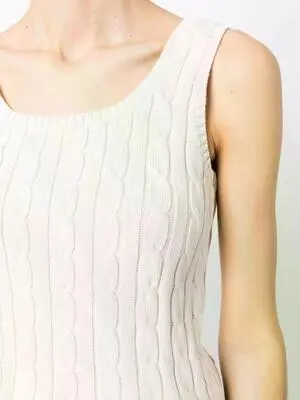 Ralph Lauren Cable-knit Scoop-neck Top