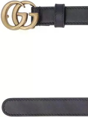 Gucci Double G Buckle Leather Belt