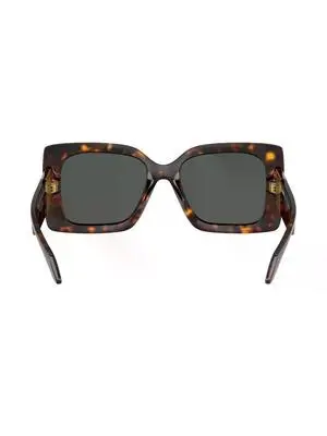 Versace Medusa Plaque Oversized Sunglasses - Brown