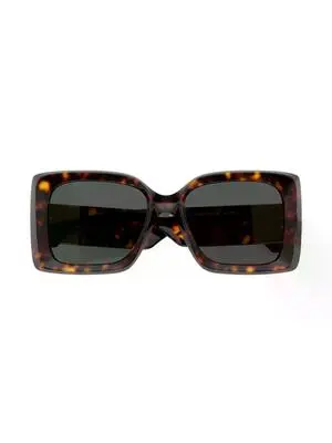 Versace Medusa Plaque Oversized Sunglasses - Brown