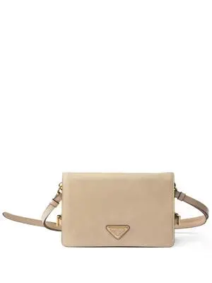 Prada Leather Shoulder Bag - Neutrals