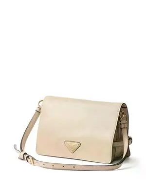 Prada Leather Shoulder Bag - Neutrals