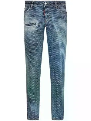 Dsquared2 Sailor Crystal-embellished Slim Jeans