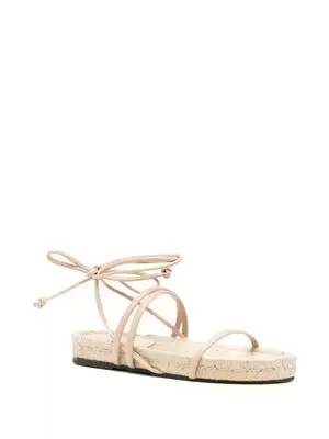ALOHAS Rayna Lace-up Sandals With Rope Sole