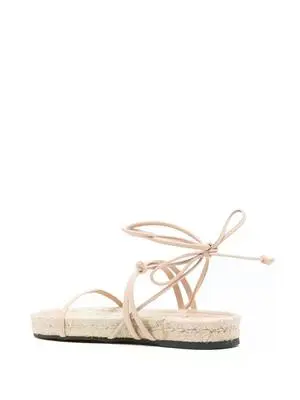 ALOHAS Rayna Lace-up Sandals With Rope Sole