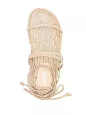 ALOHAS Rayna Lace-up Sandals With Rope Sole