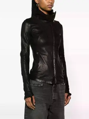 ISAAC SELLAM EXPERIENCE Zip-detail Leather Jacket