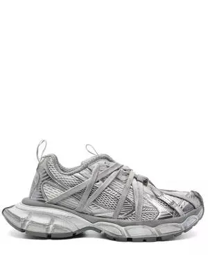 Balenciaga 3xl Extreme Lace Up Sneakers - Silver