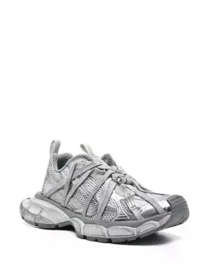 Balenciaga 3xl Extreme Lace Up Sneakers - Silver