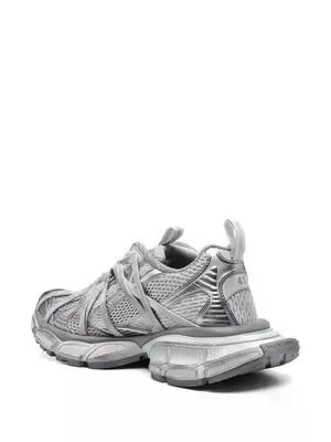 Balenciaga 3xl Extreme Lace Up Sneakers - Silver