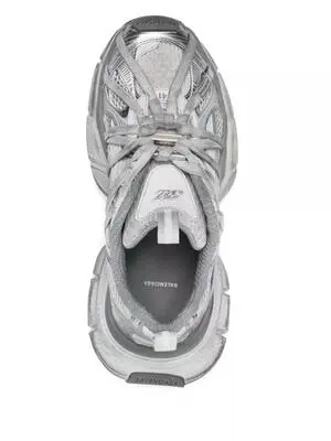 Balenciaga 3xl Extreme Lace Up Sneakers - Silver