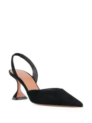Amina Muaddi 70mm Holli Slingback Pumps