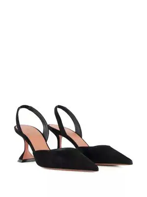 Amina Muaddi 70mm Holli Slingback Pumps