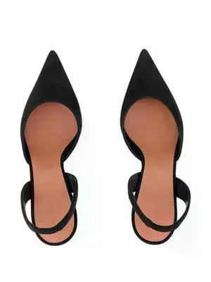 Amina Muaddi 70mm Holli Slingback Pumps
