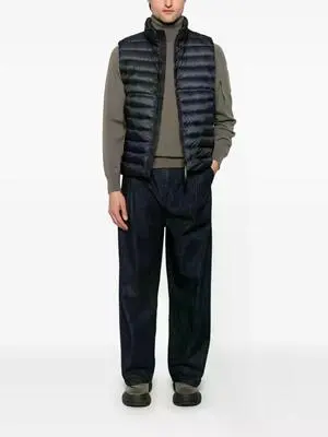 C.P. COMPANY Virgin Wool Blend Roll Neck Sweater - Grey