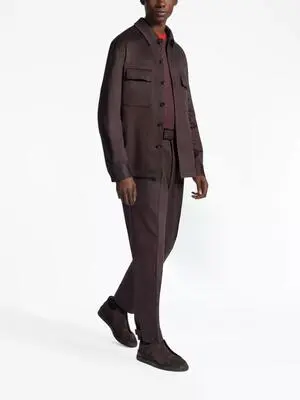 Zegna Alba Oasi Cashmere Overshirt - Red
