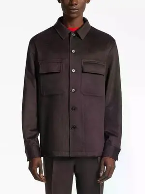 Zegna Alba Oasi Cashmere Overshirt - Red