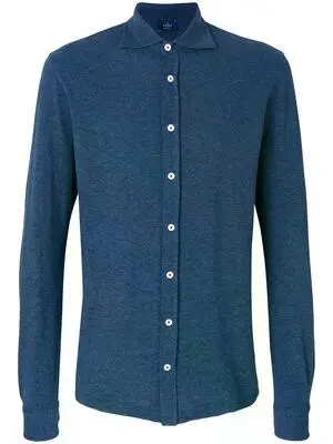 BARBA NAPOLI Long Sleeve Polo Shirt