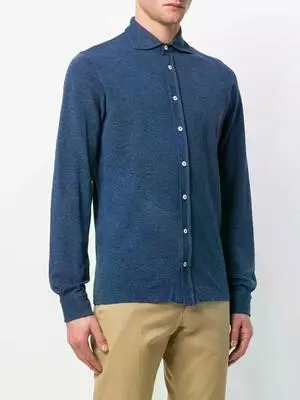 BARBA NAPOLI Long Sleeve Polo Shirt