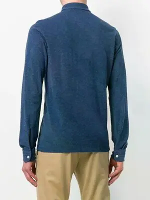 BARBA NAPOLI Long Sleeve Polo Shirt