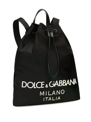 Dolce & Gabbana Logo-print Backpack - Black