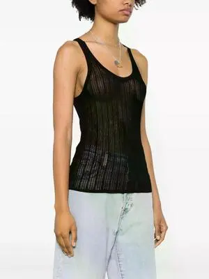 Isabel Marant Étoile Dorsia Open-knit Top - Black