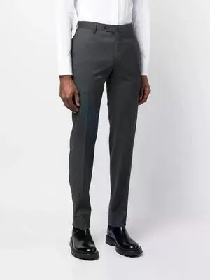 PT TORINO Tailored-cut Tapered Trousers