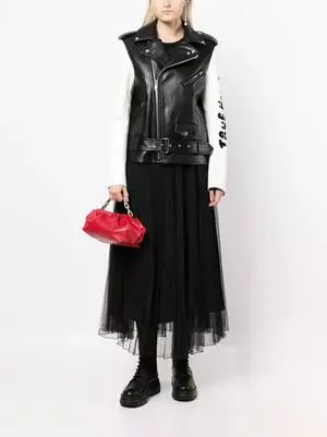 Comme Des Garçons Contrasting-sleeves Biker Jacket