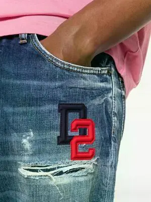 Dsquared2 Ripped Cropped Jeans