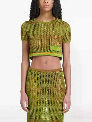 Marni Crochet-knit Cropped Top