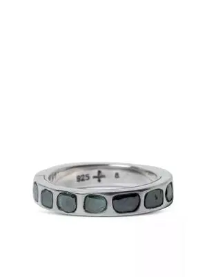PARTS OF FOUR Sistema Blue Diamond Ring - Silver