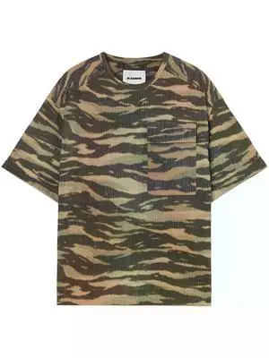 JIL SANDER Printed Cotton T-shirt