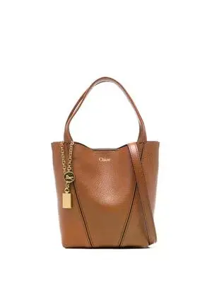 Chloé Small Spin Tote Bag - Brown