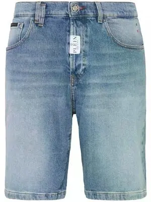 Philipp Plein Logo-appliqué Denim Shorts