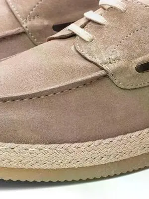 POCHE PARIS Suede Boat Shoes