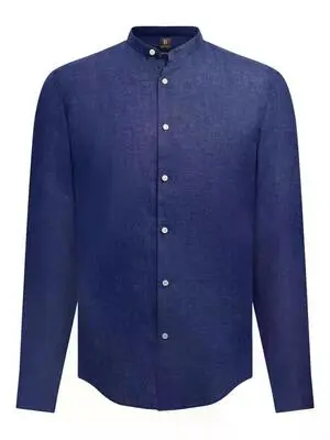 Boggi Milano Linen Shirt - Blue