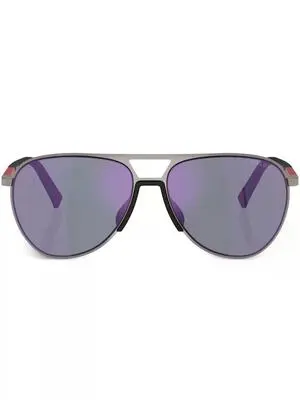 Prada Linea Rossa Pilot Sunglasses - Silver