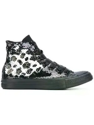 CONVERSE All Star Sequin Hi-top Sneakers - Black