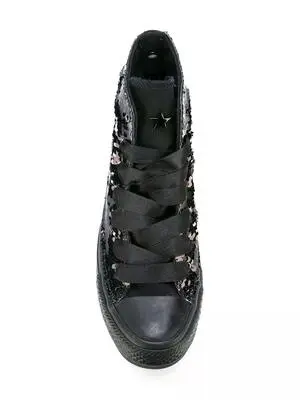 CONVERSE All Star Sequin Hi-top Sneakers - Black