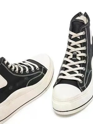 R13 Flatform High-top Sneakers - Black